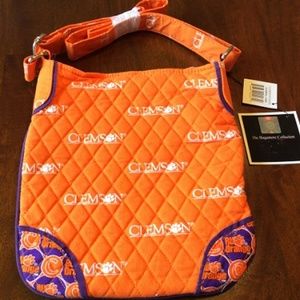 The Bagamore Collection | Bags | Nwt Clemson Tigers Hip Hugger Purse ...